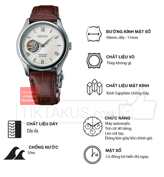 Đồng hồ nam Seiko Presage SSA413J1 Zen garden Made in Japan-SARY175 ...