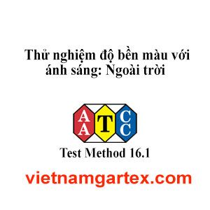 AATCC 16.1 phương pháp thử độ bền màu với ánh sáng ngoài trời – Vietnam Gartex