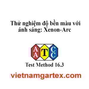 AATCC 16.3 Thử độ bền màu với ánh sáng Xenon-Arc – Vietnam Gartex