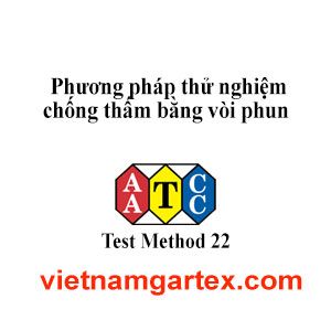 AATCC 22 phương pháp phun thử nghiệm chống thấm nước – Vietnam Gartex