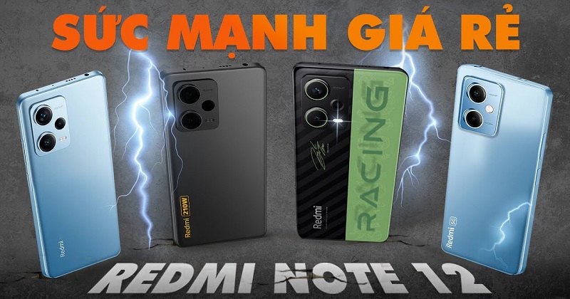 Redmi Note 12 series chính thức ra mắt: Camera 200MP, sạc nhanh 210W s ...