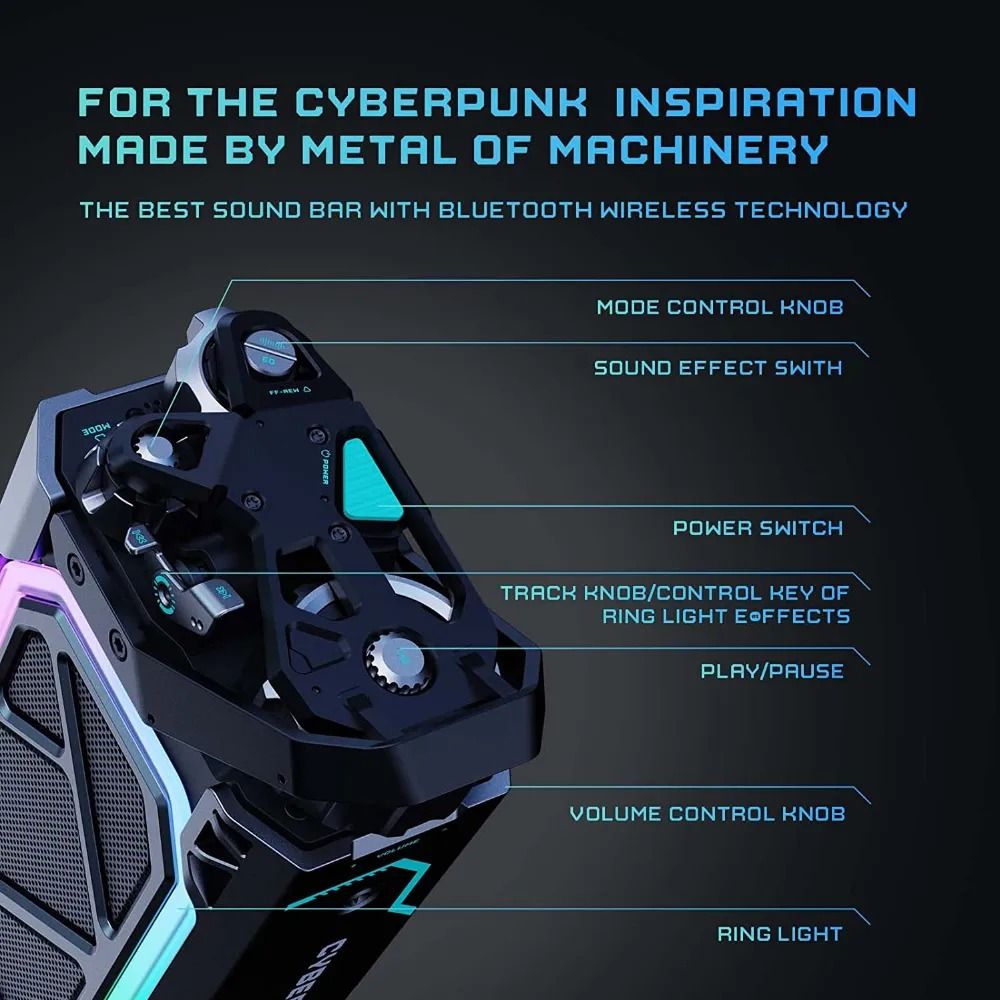 Loa Bluetooth Không Dây MUZEN Cyber Shell True Stereo Âm thanh mạnh mẽ ...