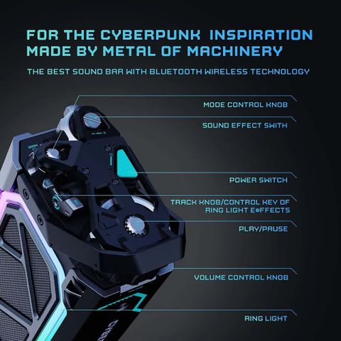 Loa Bluetooth Không Dây MUZEN Cyber Shell True Stereo Âm thanh mạnh mẽ ...