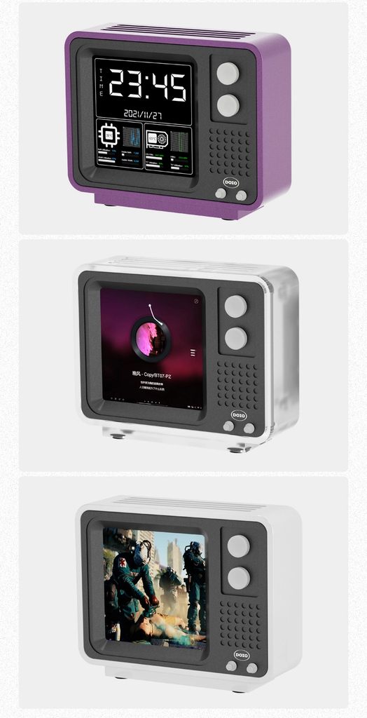 Màn Hình Mini DOIO TV Retro 2.9 Inch 1440P 120Hz | Hỗ Trợ HDMI Đa Năng ...