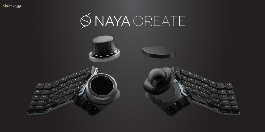 Bàn phím công thái học Naya Create – Vài Thứ Hay