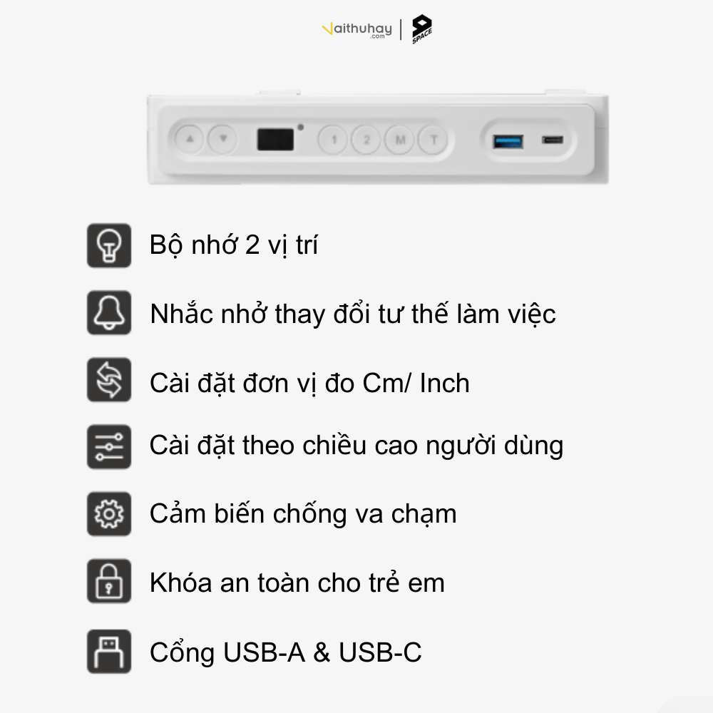 Bàn nâng hạ tự động 9SPACE- NIKO Mini – Vài Thứ Hay