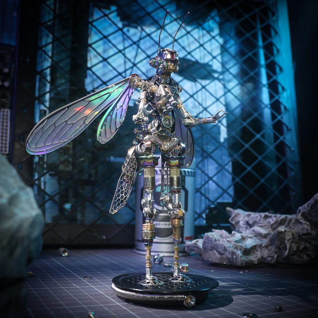 Mô hình 3D DIY kim loại Robot Bee Man - Đồ Chơi Phong Cách Cyberpunk ...