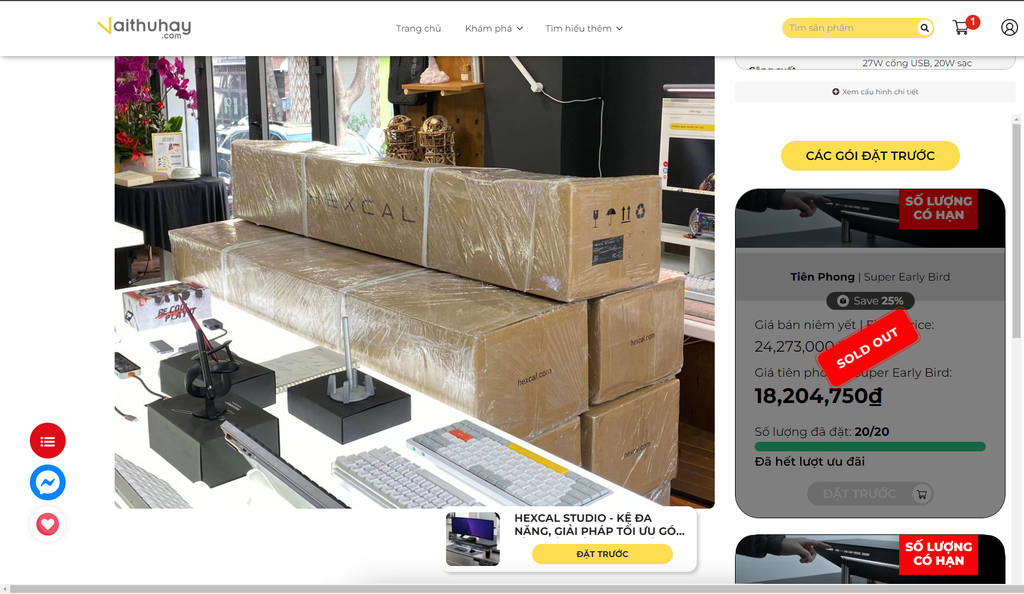 HEXCAL STUDIO - Kệ đa năng, giải pháp tối ưu góc làm việc – Vài Thứ Hay