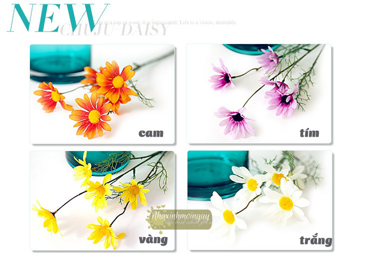 Hoa cúc daisy nhỏ– Nhà Xinh Mỗi Ngày – Cây Giả Trang Trí & Đồ Decor Nội ...