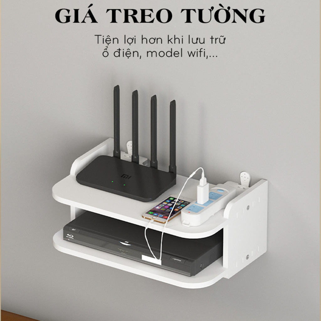 KỆ WIFI TREO TƯỜNG - TỐI ƯU KHÔNG GIAN PHÒNG