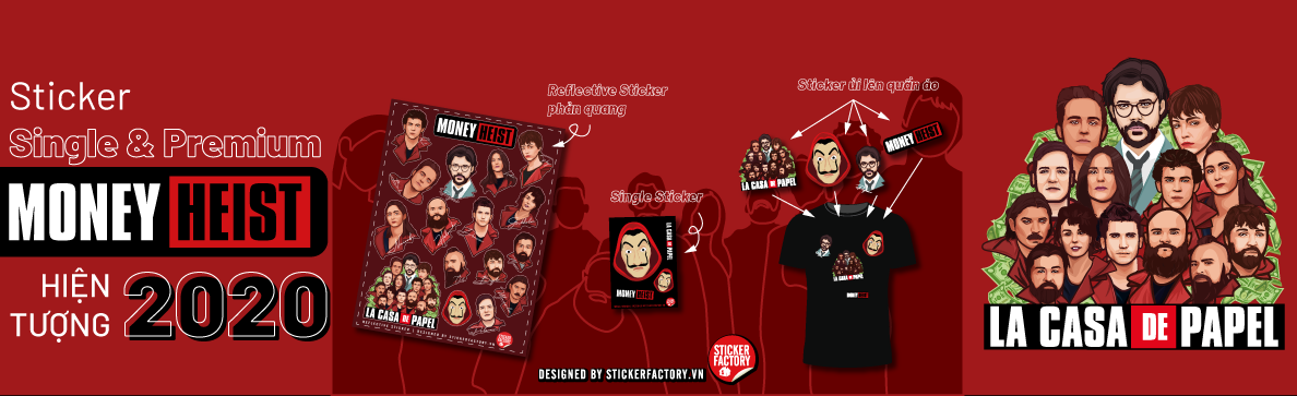 MONEY HEIST COLLECTION – Sticker Factory
