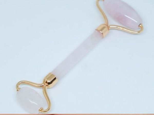 Thanh Lăn Massage Mặt đá Thạch Anh Hồng Sản Phẩm Làm đẹp Không Thể Trang Sức Sen
