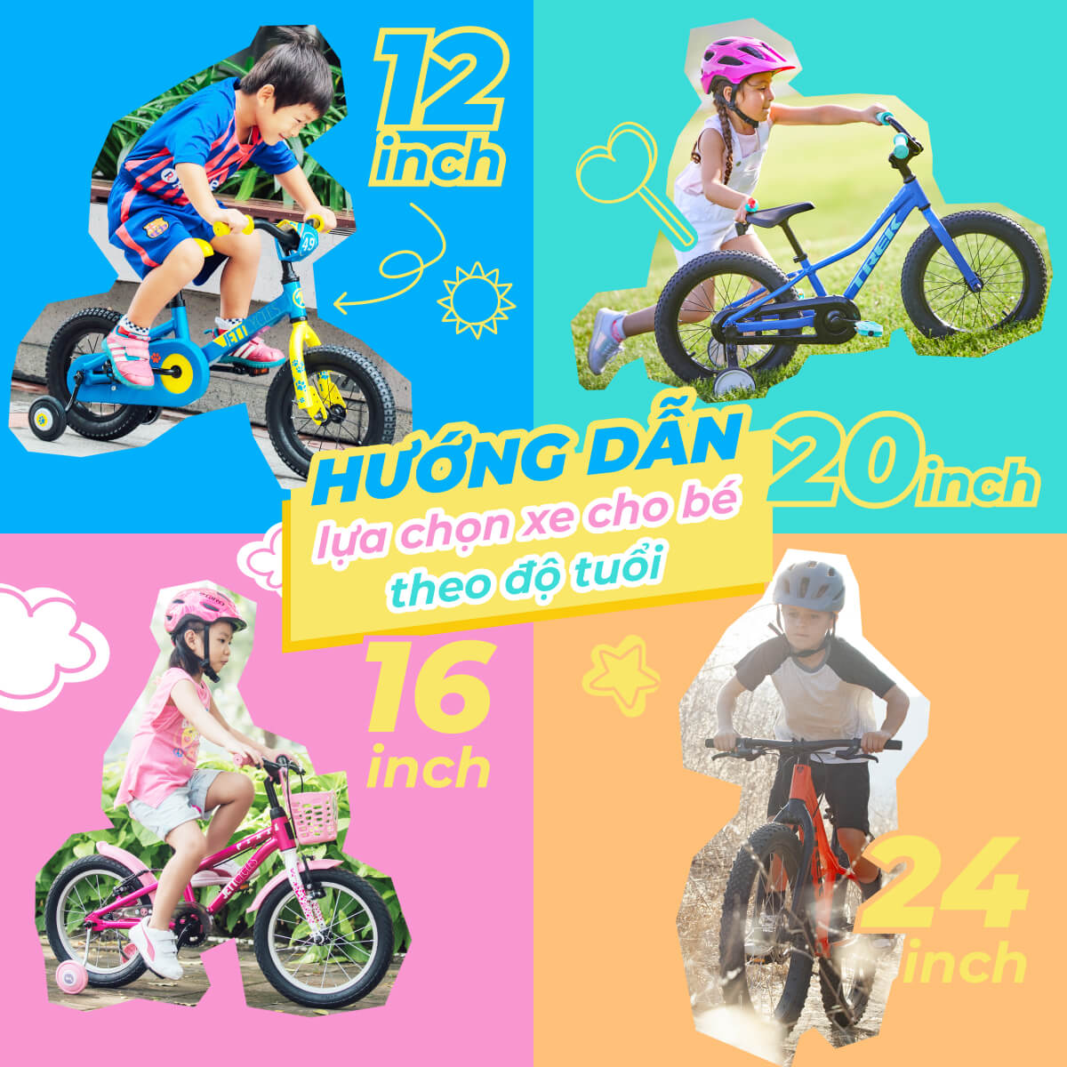 Hướng dẫn lựa chọn xe cho bé theo độ tuổi – Ride Plus
