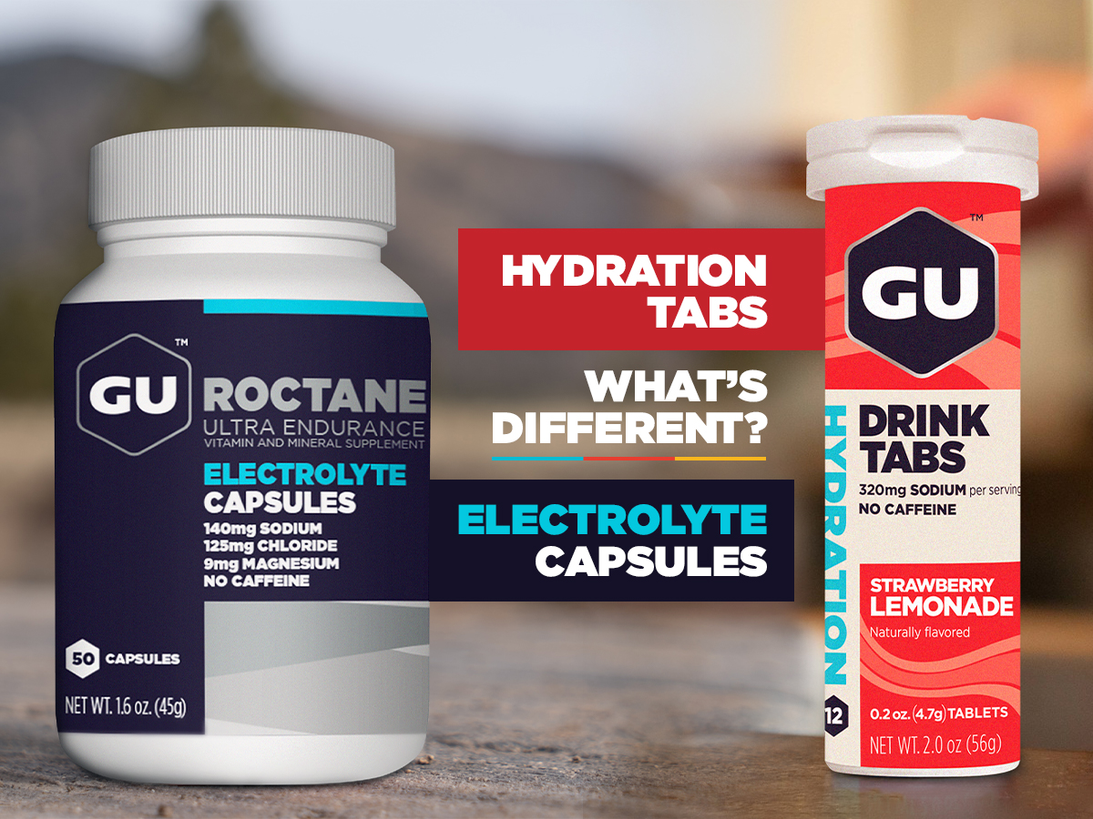 GU Hydration Drink Tabs và GU Roctane Electrolyte Capsules có gì khác ...