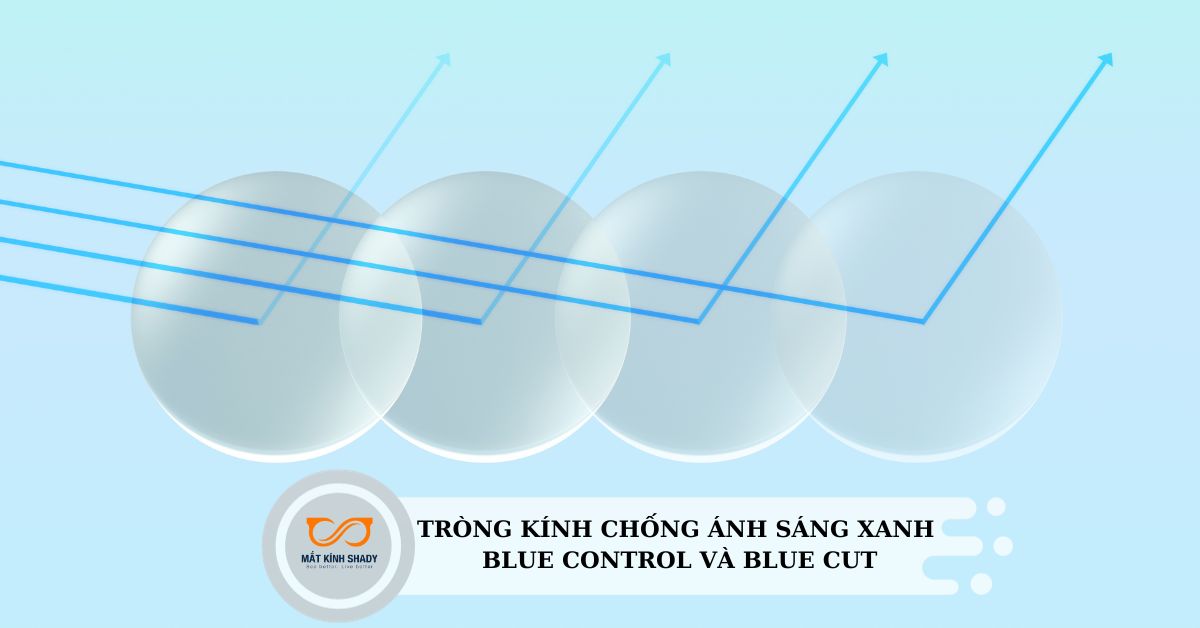 Tròng kính chống ánh sáng xanh Blue Control và Blue Cut