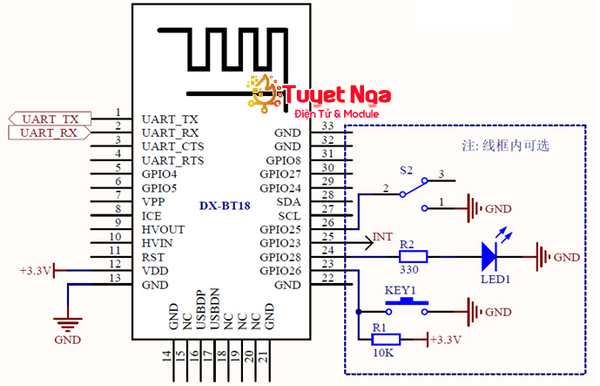 DX-BT18 Module Bluetooth SPP2.0 – ĐIỆN TỬ TUYẾT NGA