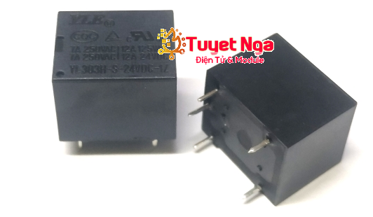 Relay 24V-7A 5 Chân YL-303H-S-24VDC-1Z – ĐIỆN TỬ TUYẾT NGA
