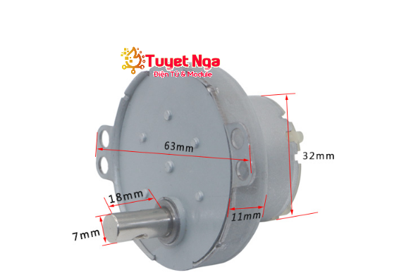 Động Cơ Motor Paper Kim Loại JS-50T R500 24rpm – ĐIỆN TỬ TUYẾT NGA