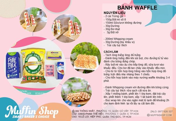 Bánh Waffle – Muffinshop Smart Baker's Choice