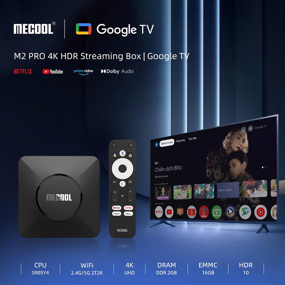MECOOL M2 PRO – Android TV Box Google TV, Netflix 4K - MyTV Box