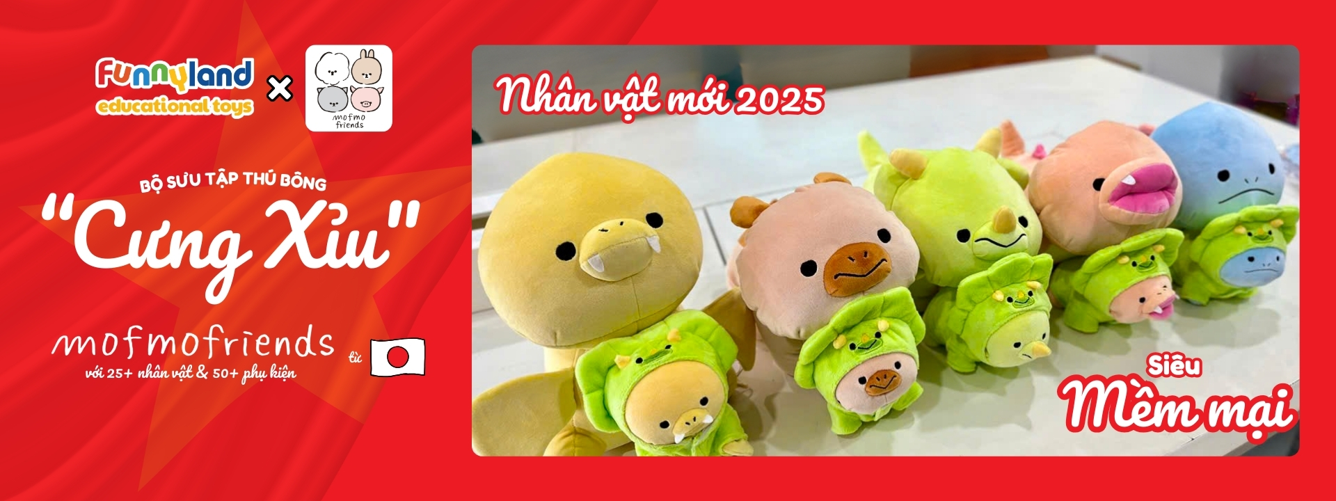 Gấu bông Nhật bản - Mofmo Friends - Đáng yêu & Mềm mại - Funnyland.vn