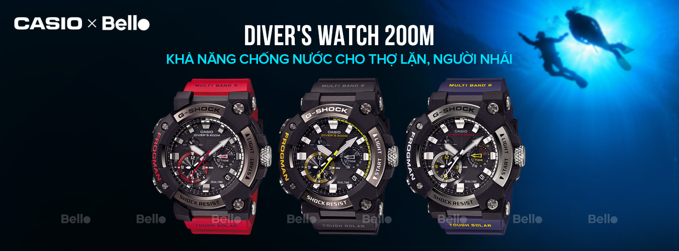 Casio DIVER'S WATCH 200M – Bello HN & TP.HCM