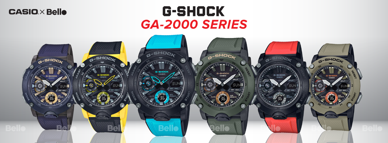 G-Shock GA-2000 TOÀN TẬP: Các phiên bản, pin, dây vỏ, cách chỉnh giờ ...