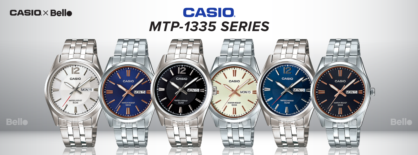 Đồng hồ Casio MTP-1335 Kim Nam dây kim loại phong cách lịch lãm – Bello