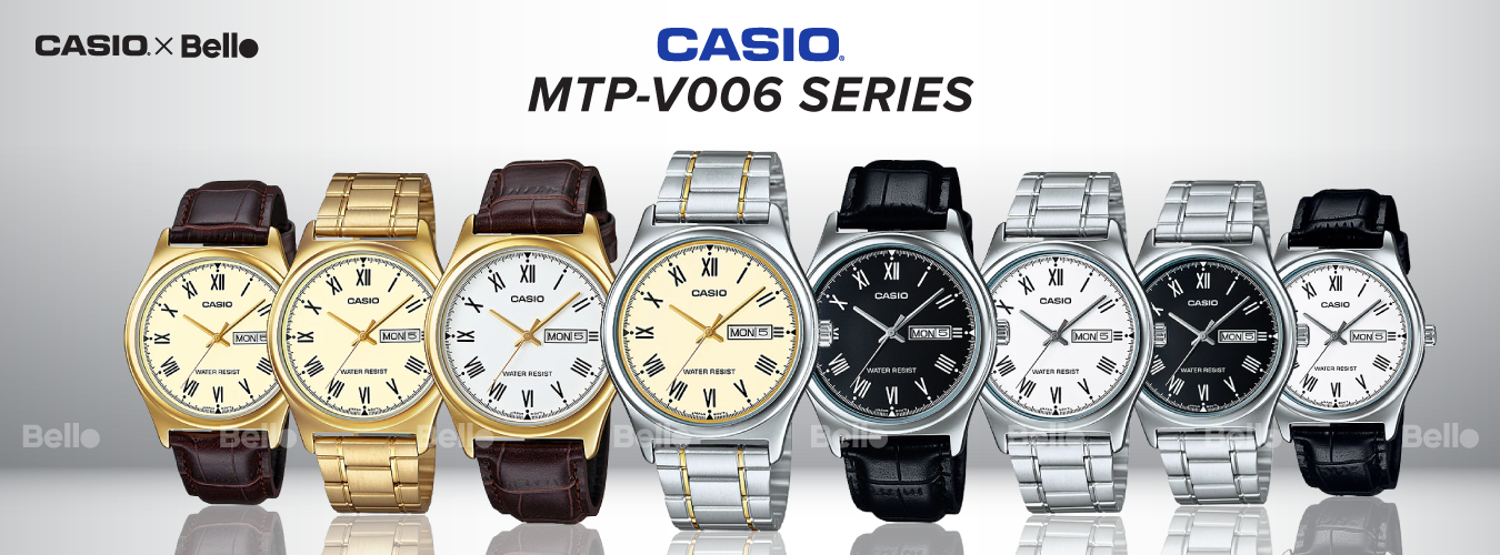 Đồng hồ Casio MTP-V006 Kim Nam phong cách lịch lãm giá rẻ – Bello