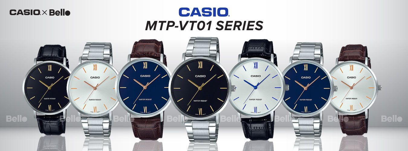 Đồng hồ Casio MTP-VT01 Kim Nam lịch lãm trẻ trung cực nhiều phối màu ...