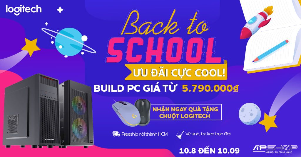 BACK TO SCHOOL - ƯU ĐÃI CỰC COOL - TRỞ LẠI TRƯỜNG CÙNG LOGITECH – APSHOP.VN