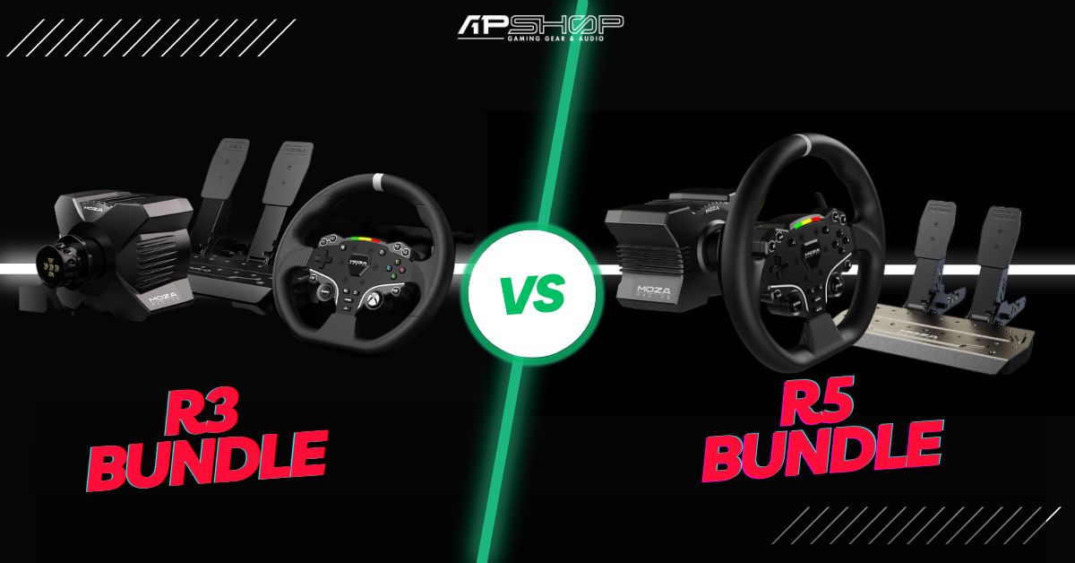 Moza R3 vs R5: Chọn Vô Lăng Nào Cho Cuộc Đua Hoàn Hảo? – APSHOP.VN