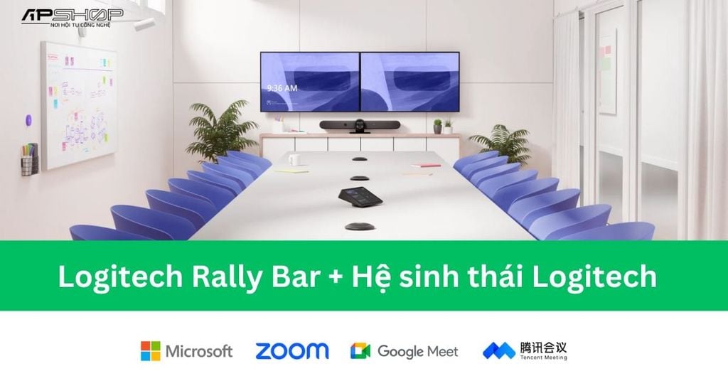 Khả năng kết hợp và mở rộng của Logitech Rally Bar với hệ sinh thái Lo ...