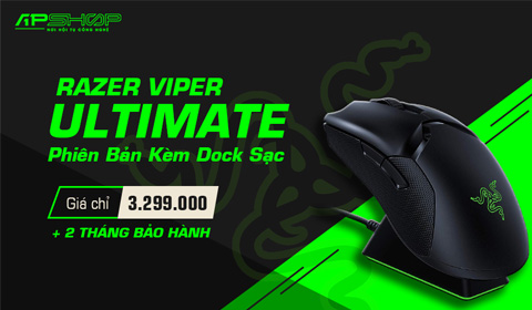 CHUỘT RAZER VIPER ULTIMATE - LỢI THẾ KHÁC BIỆT - PHIÊN BẢN CÓ DOCK SẠC ...