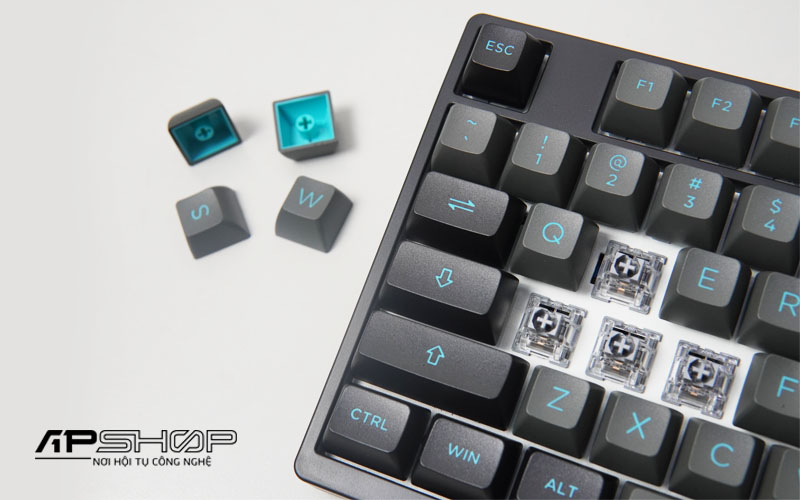 Bàn phím AKKO 3098B Multi modes Black Cyan Bluetooth / Wireless Hotswa ...