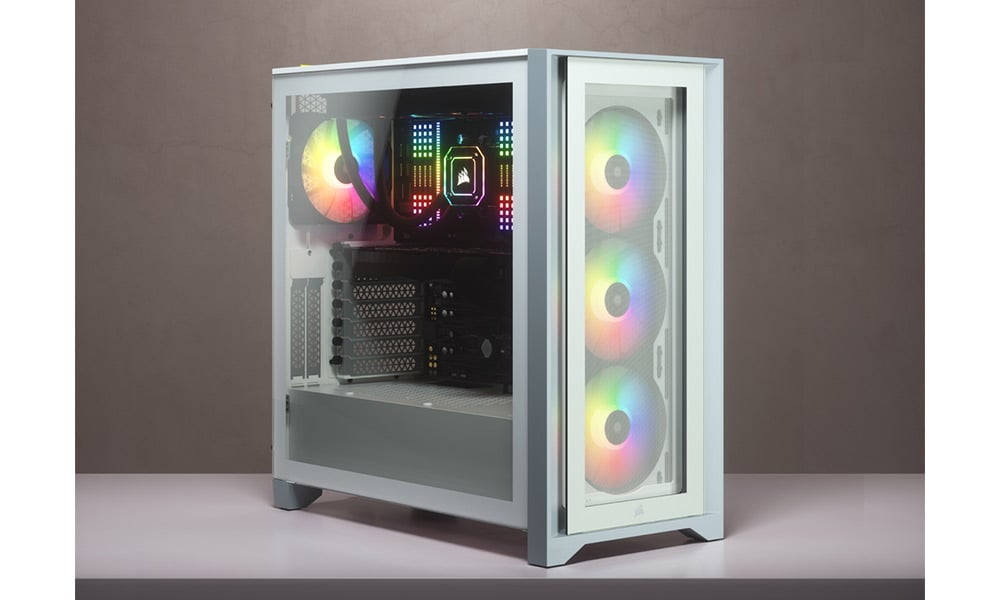Case Corsair iCUE 4000X RGB Mid Tower White – APSHOP.VN
