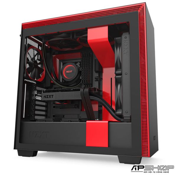 Case NZXT H710 Matte Black/Red – APSHOP.VN