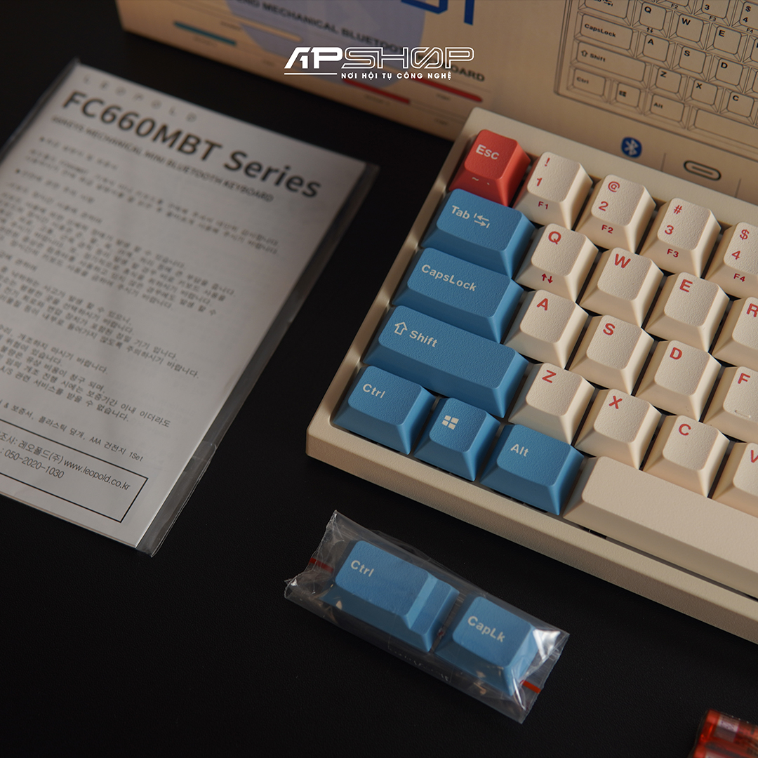 Bàn phím Leopold FC660M BT Coral Blue Limited Edition Bluetooth | Chín ...