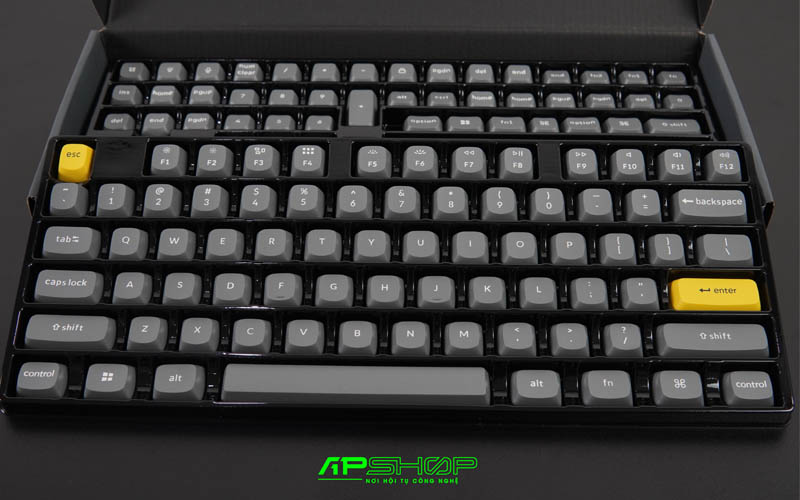 Keycap Keychron Dark Grey PBT Double Shot OSA profile | Chính hãng ...