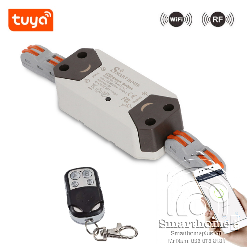 Công Tắc Wifi Và RF Điều Khiển Từ Xa Tuya TH11