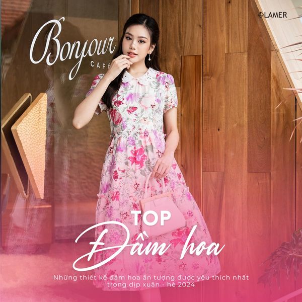 Top đầm hoa cực xinh cho chị em tự tin dạo phố