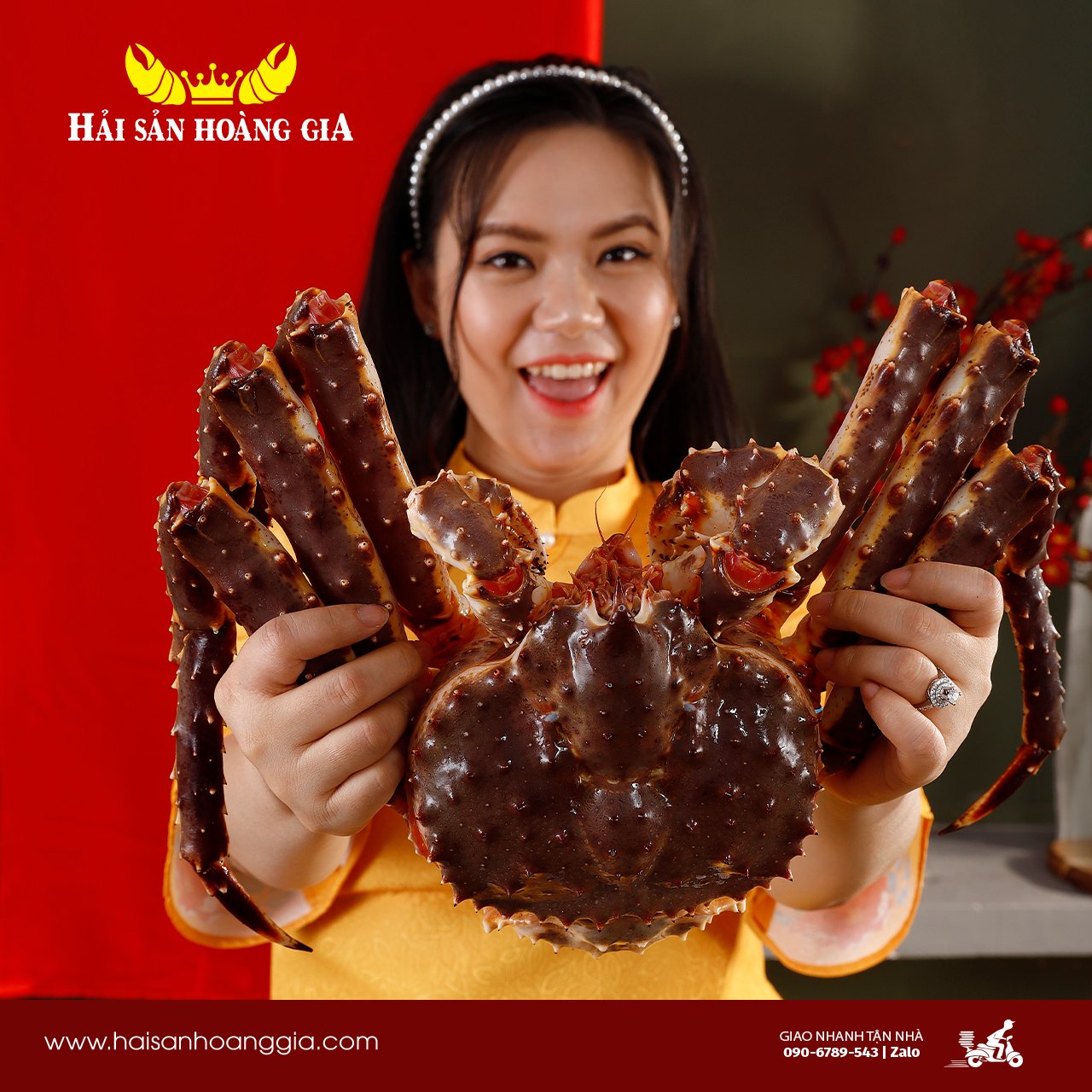 Cua King Crab đỏ - Cua Hoàng Đế - Cua Alaska - Hải Sản Hoàng Gia