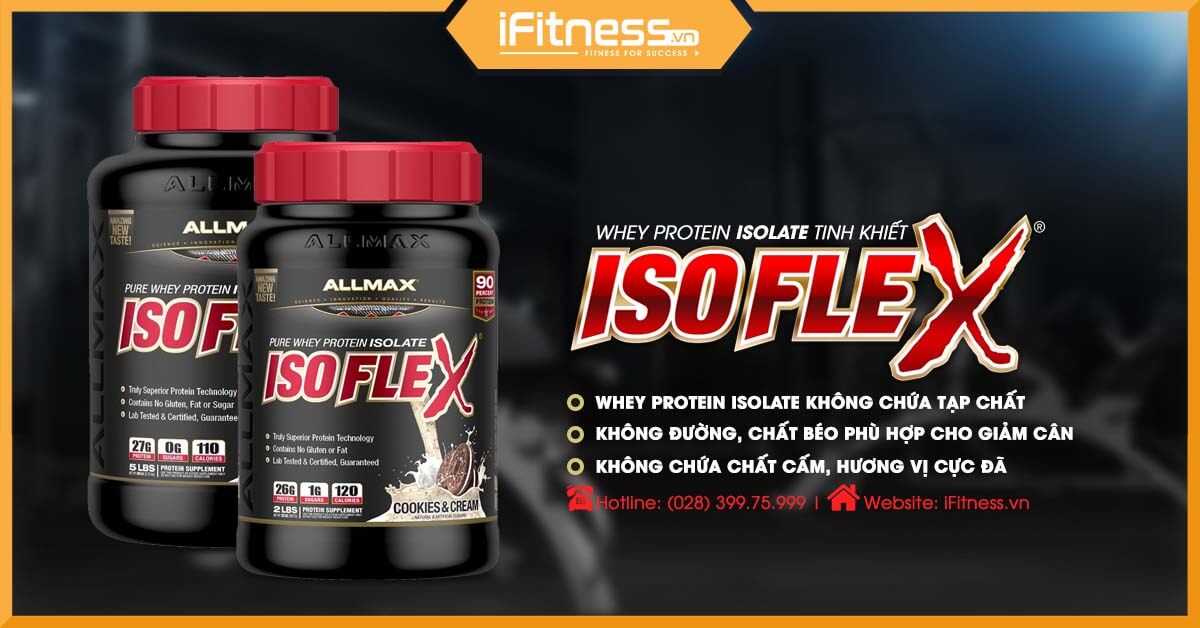 Sữa Tăng Cơ AllMax Nutrition IsoFlex 2.27kg - Thơm ngon, tinh khiết