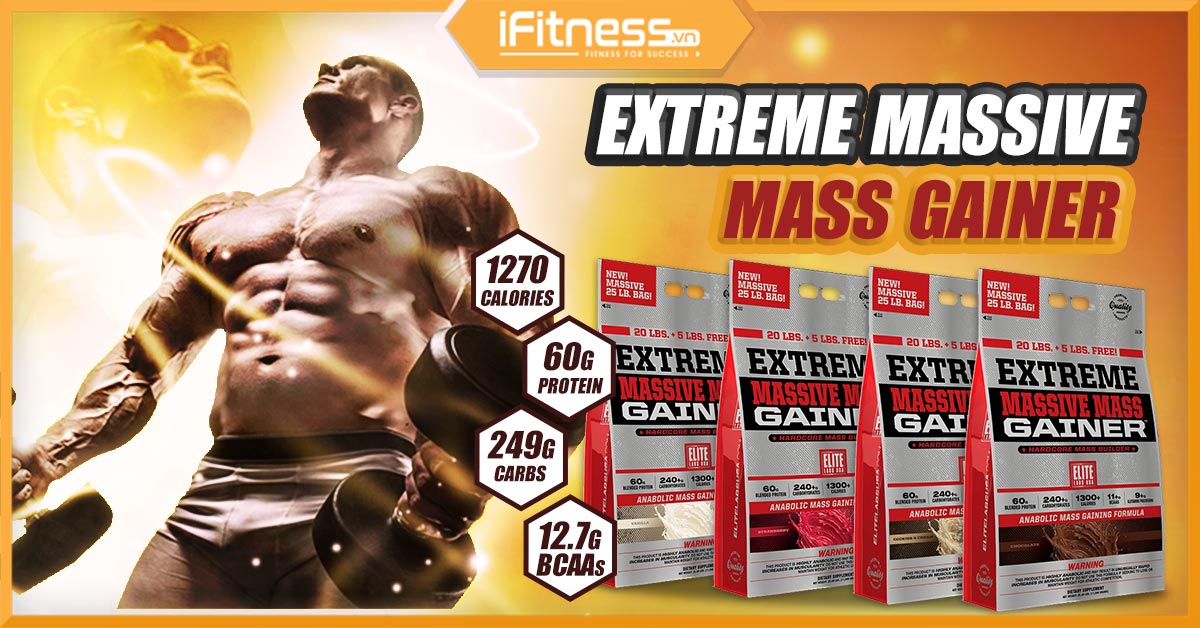 Extreme Massive Mass Gainer 11,34kg - Sữa Tăng Cân Tốt Cho Người Gầy