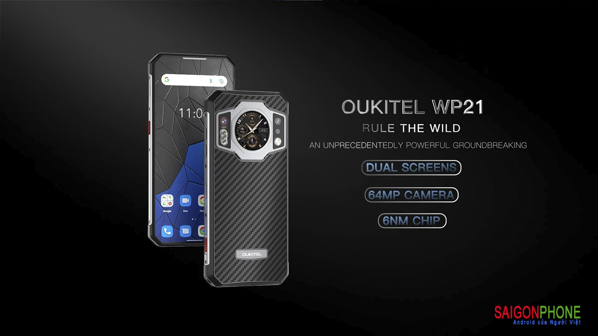 Oukitel WP21 Pin 9.800mAh, TC IP68 và IP69K, Sạc Nhanh 66W, Helio G99 ...
