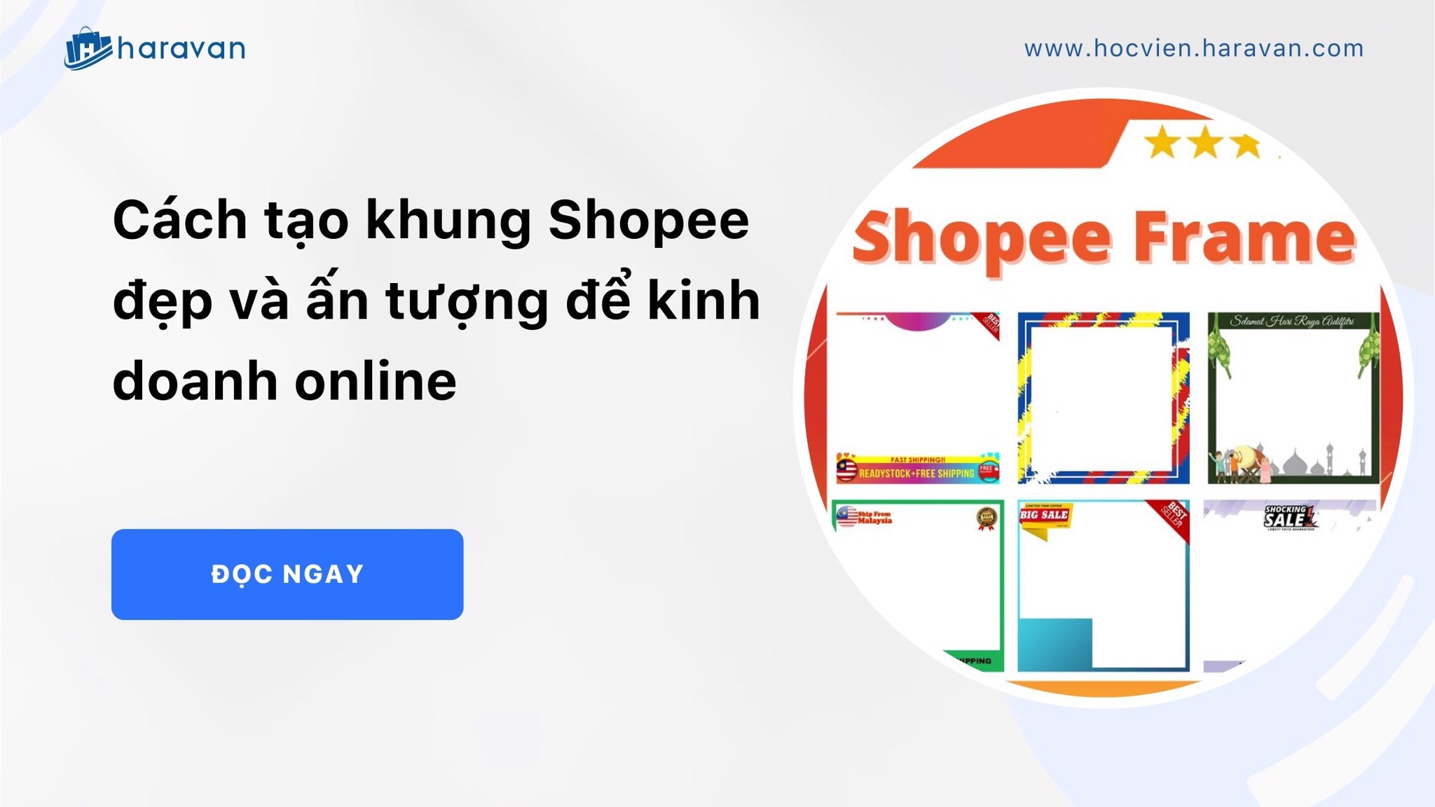 Tổng hợp các mẫu khung Shopee đẹp và ấn tượng theo ngành hàng