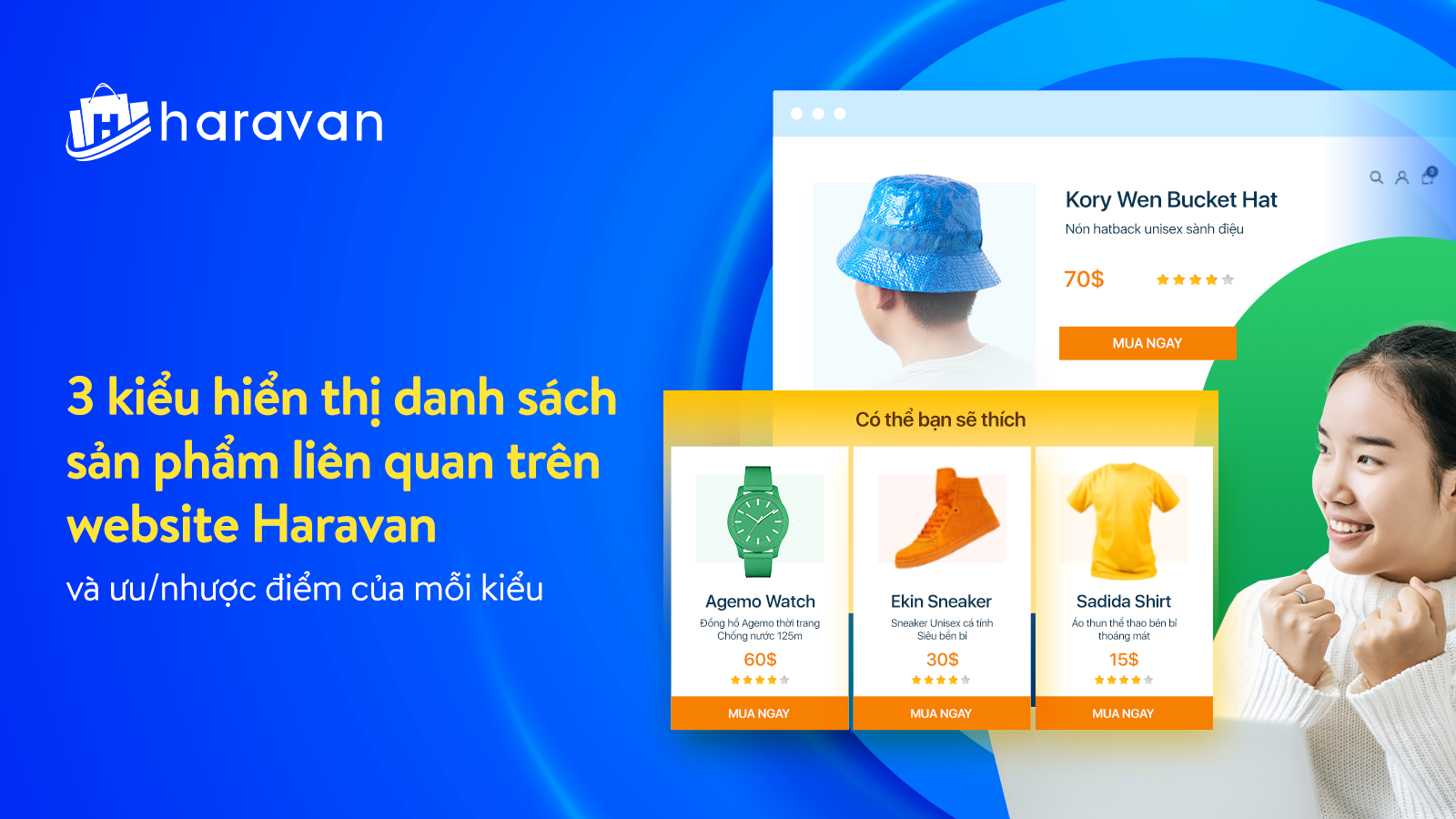 Sản phẩm liên quan là gì? 3 kiểu hiển thị danh sách sản phẩm liên quan