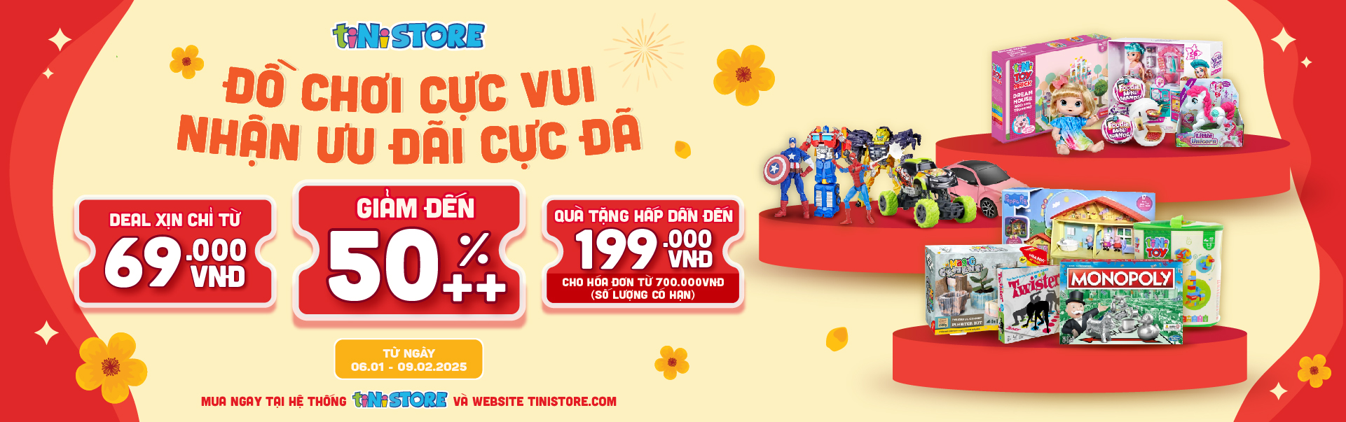 Hệ thống bán lẻ đồ chơi, đồ dùng cho trẻ em trên toàn quốc – tiNiStore.com