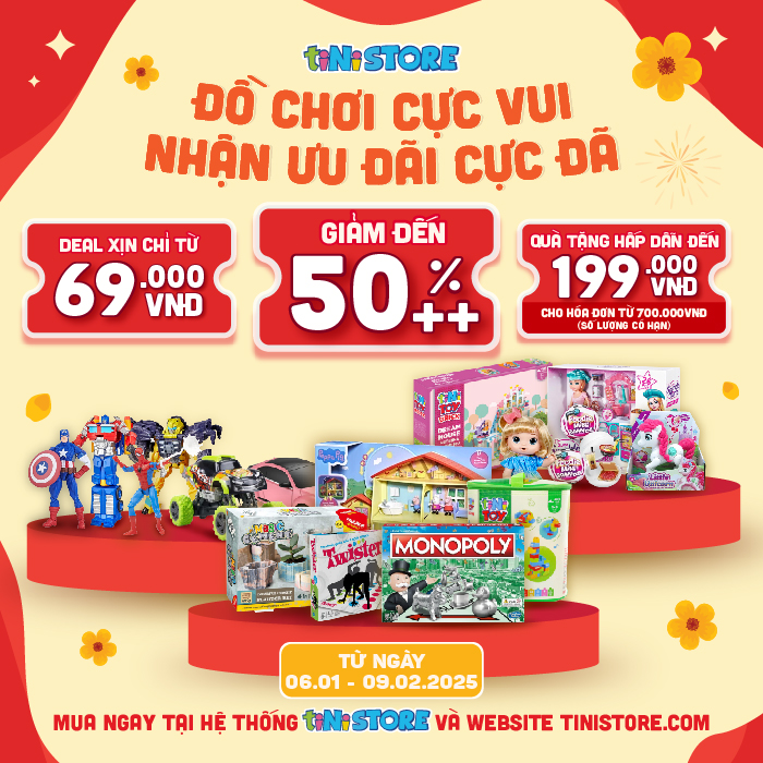 Hệ thống bán lẻ đồ chơi, đồ dùng cho trẻ em trên toàn quốc – tiNiStore.com