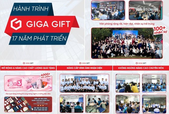Giga Gift Hành Trình 17 Năm Khẳng Định Vị Thế Trong Lĩnh Vực Quà Tặng